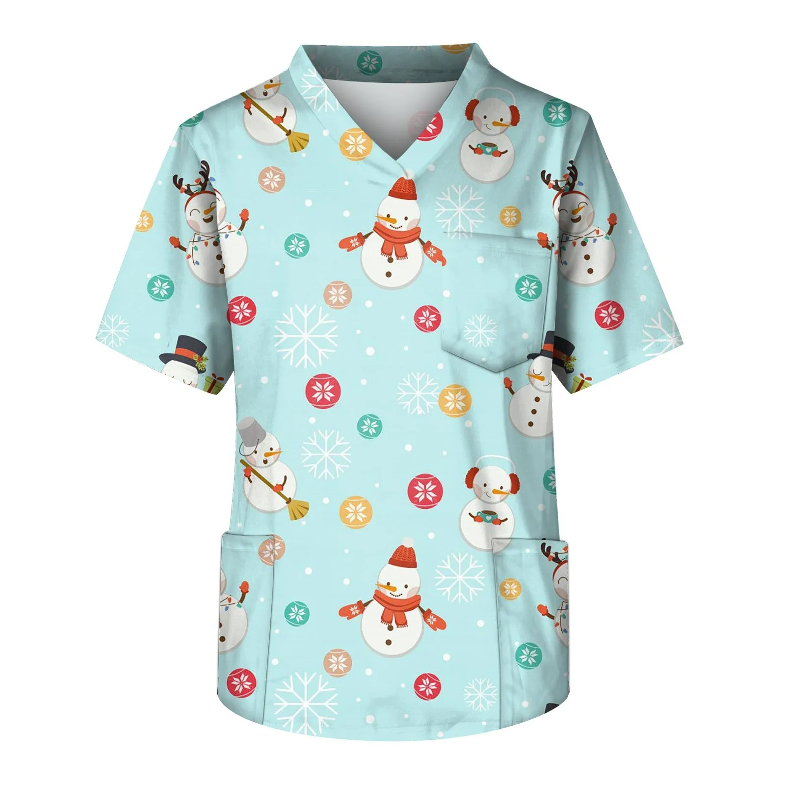 New-Santa-Scrubs-Medical-Uniforms-Women-Men-Nurse-Accessories-Clinical ...
