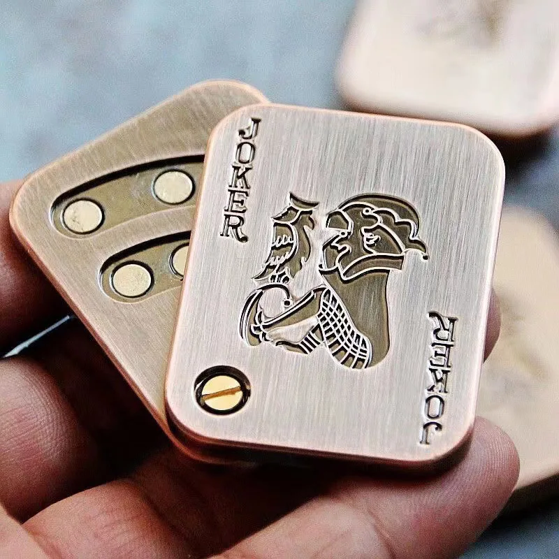 Poker-Big-King-Little-King-Style-Magnetic-Push-Slider-Adult-Metal-EDC ...