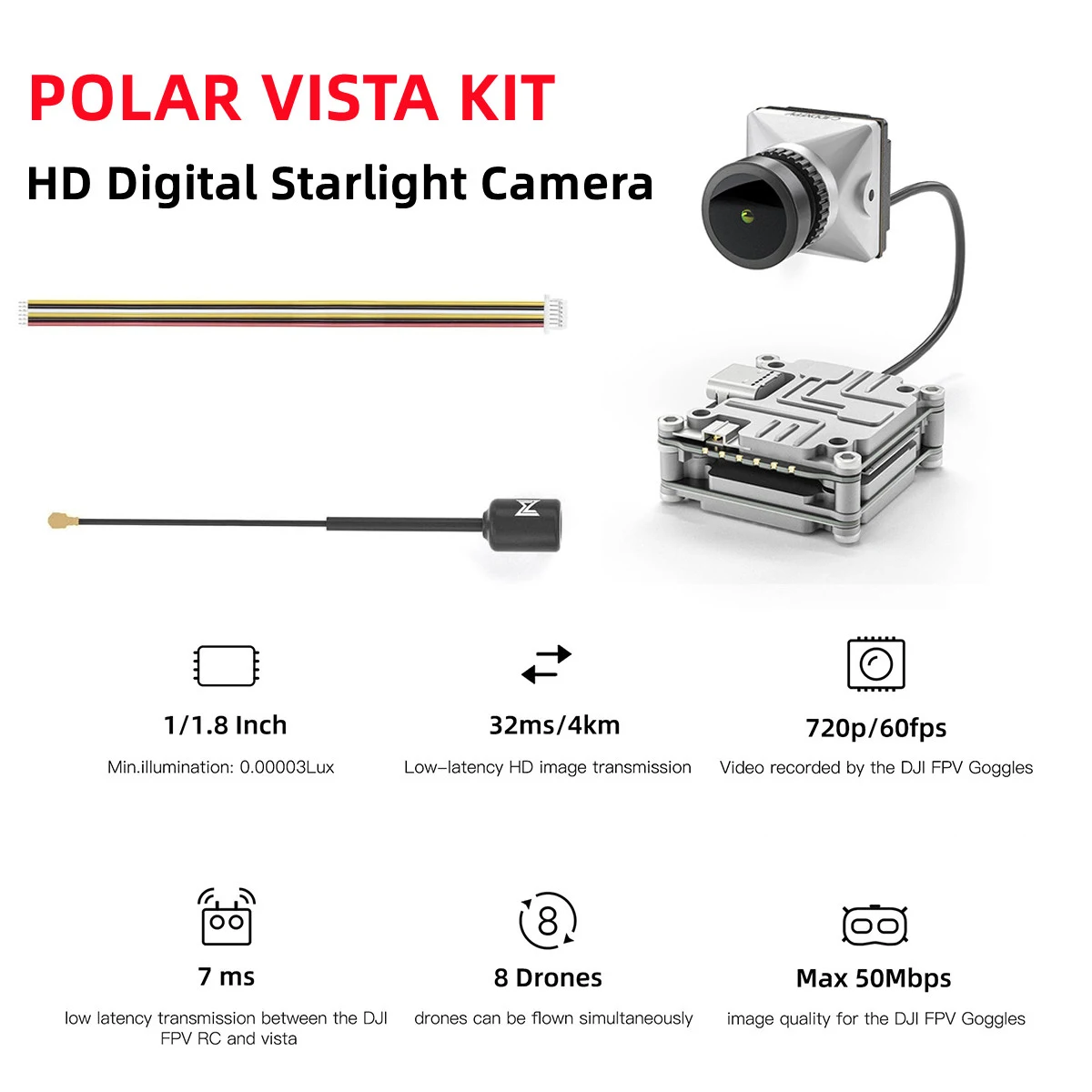 CADDXFPV-Polar-Vista-Kit-HD-Digital-Starlight-C-mera-para-DJI-FPV-culos ...