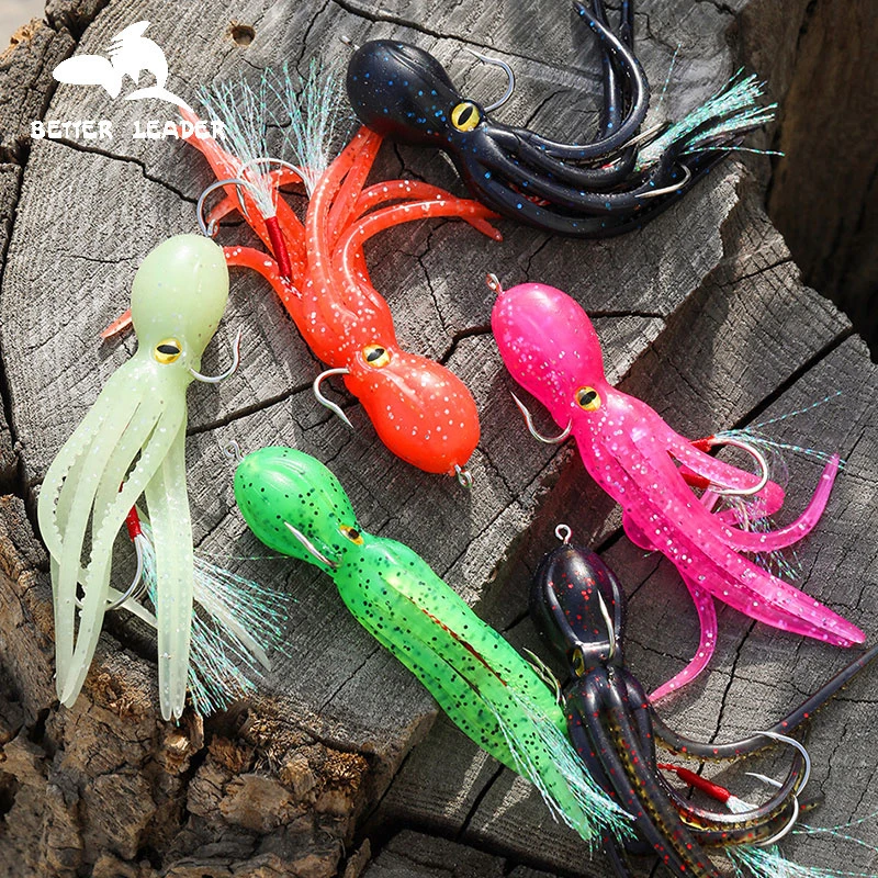 Jig Artificial Bait Silicone Fishing | Silicone Fishing Lure Octopus ...
