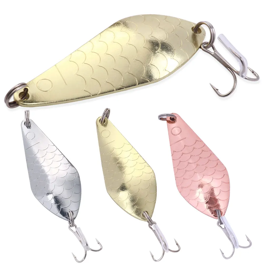 Metal Vib Leech Spinners Spoon Lures 7CM-20G Fishing Lure Hard Baits ...