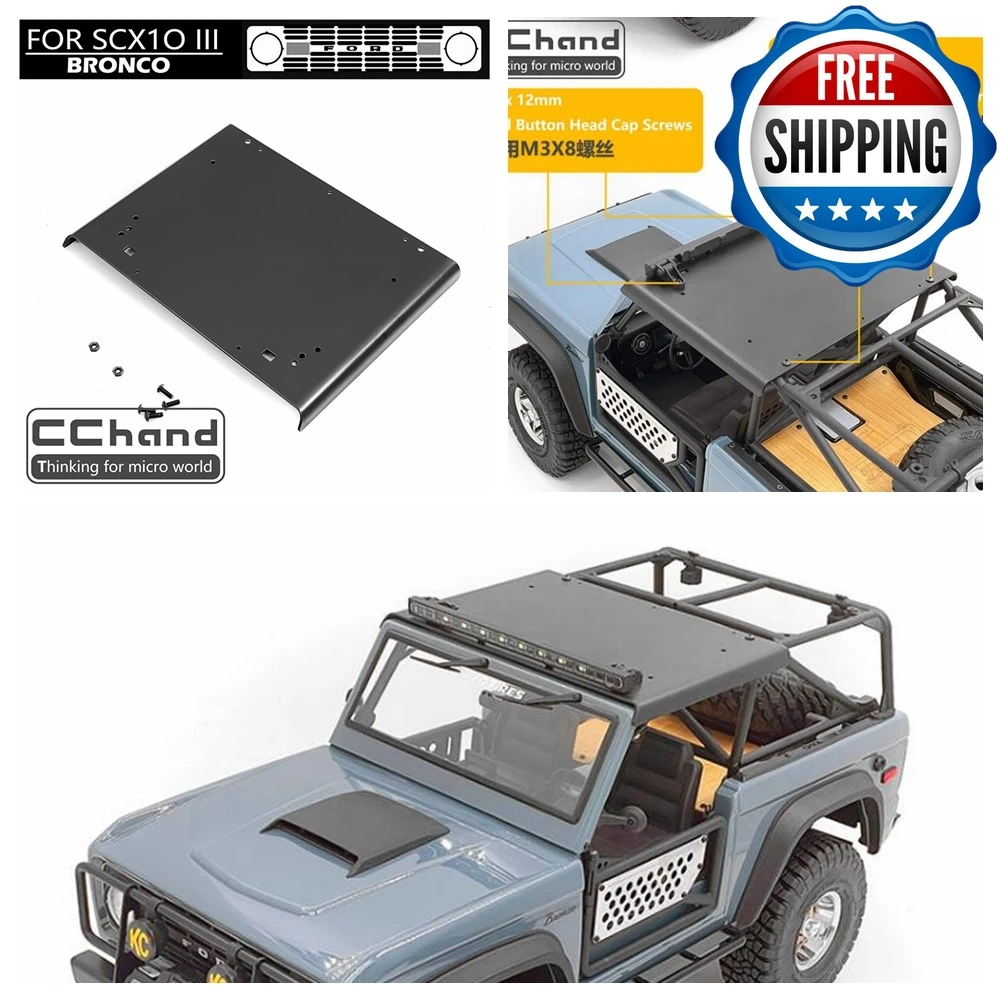 Cchand-liga-de-metal-rack-teto-superior-para-axial-scx10-iii-bronco-1 ...