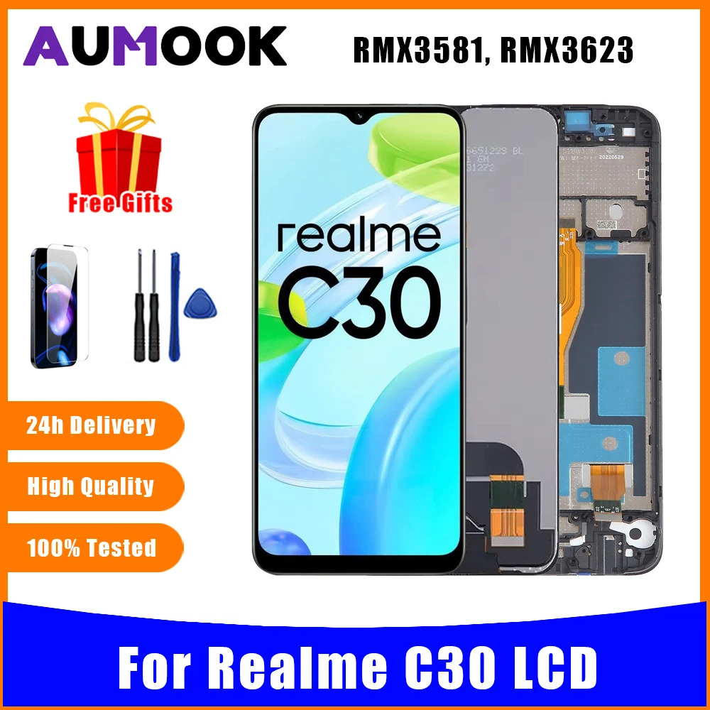 6-5-Original-For-Oppo-Realme-C30-LCD-RMX3581-Display-Screen-Touch-Panel ...