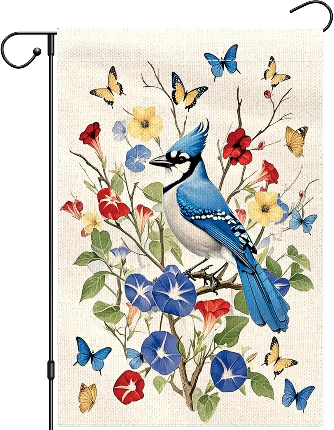 Welcome Cardinal Bird Garden Flag 12x18 Inch Double Sided Outside ...