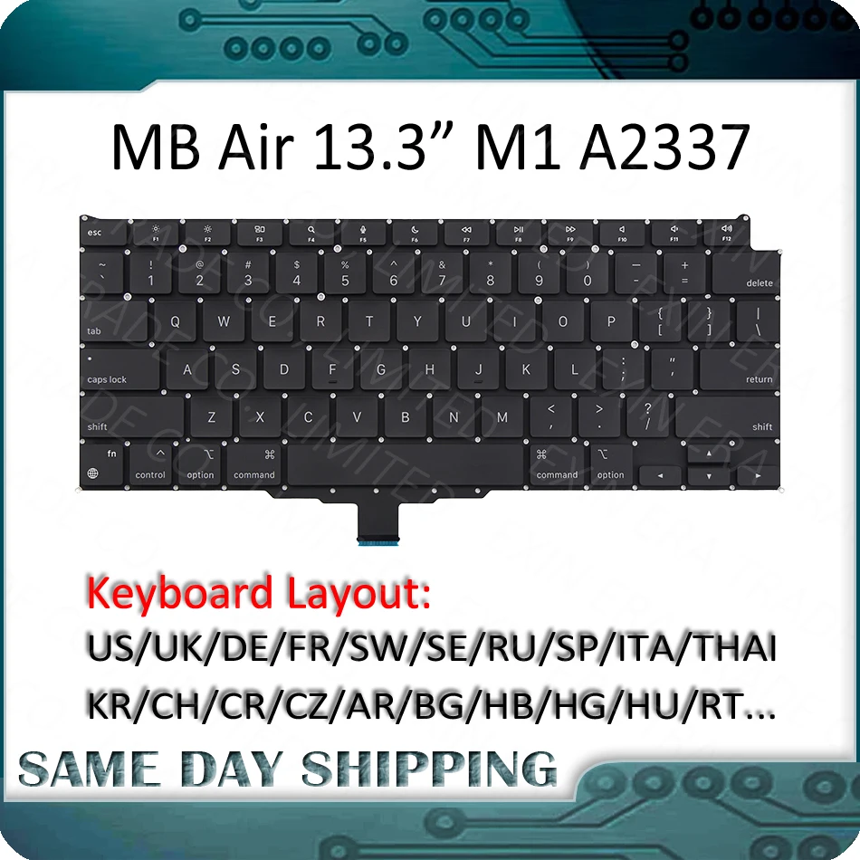 Laptop A2337 Keyboard Uk Us English French German Spanish Italian ...