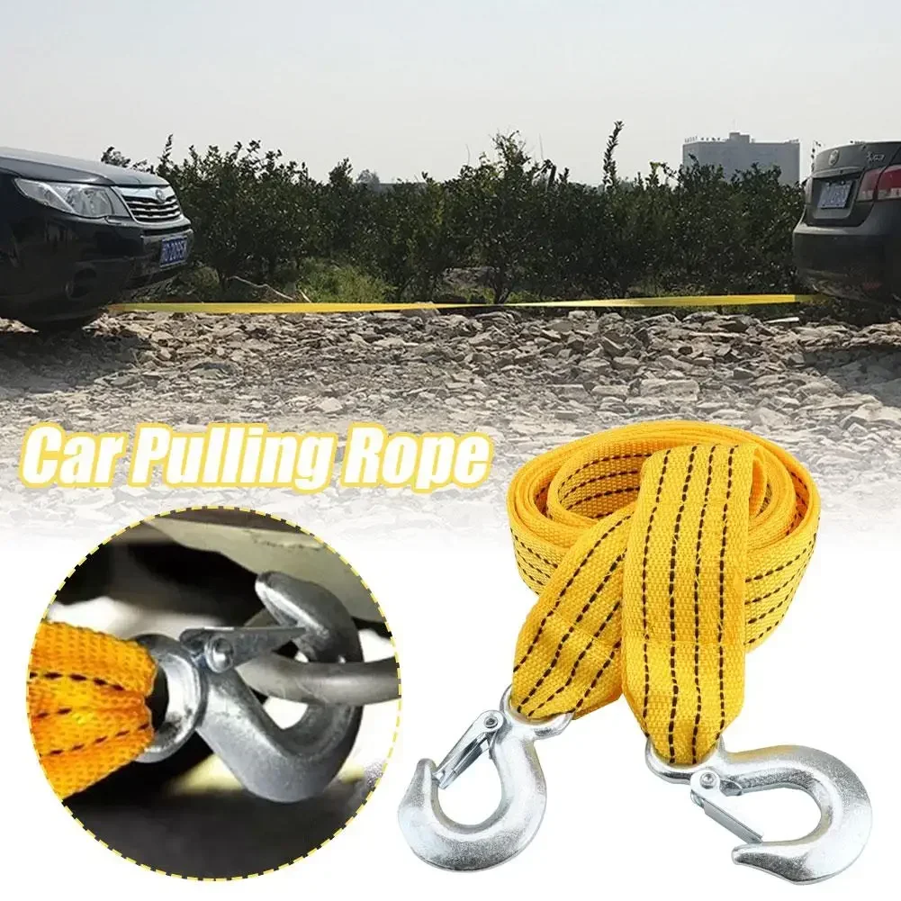 1Pcs 4M 5 Ton Auto Tow Rope Car Outdoor Break Down Nylon Alloy Steel ...