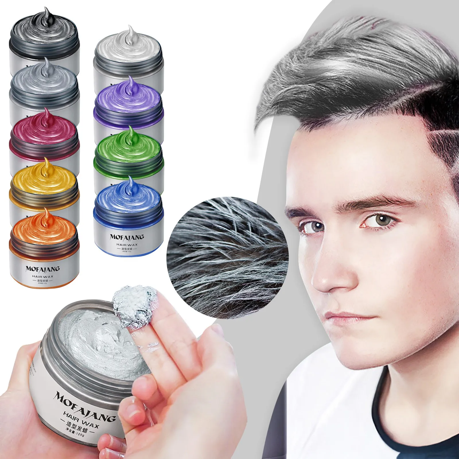 120g-Hair-Wax-Pomades-Natural-Hair-Coloring-Wax-Material-Disposable ...