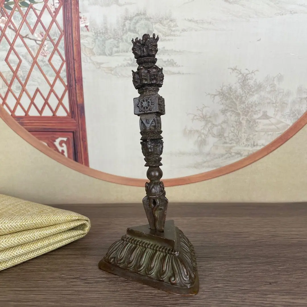 Chinese-antique-Dharma-wheel-tantric-vajra-pestle-demon-pestle ...
