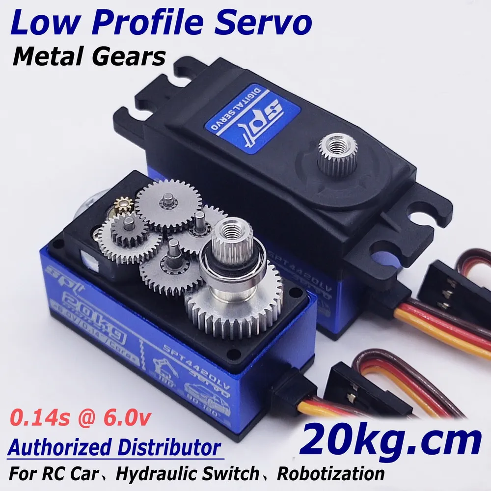 SPT4420LV-20kg-Large-Torque-Metal-Gear-Standard-Digital-Low-Profile ...