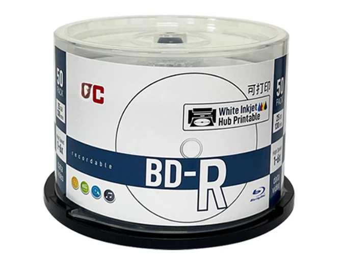 Disco Blu-ray BD-R Disco de queima de grande capacidade 25G 50pcs ...