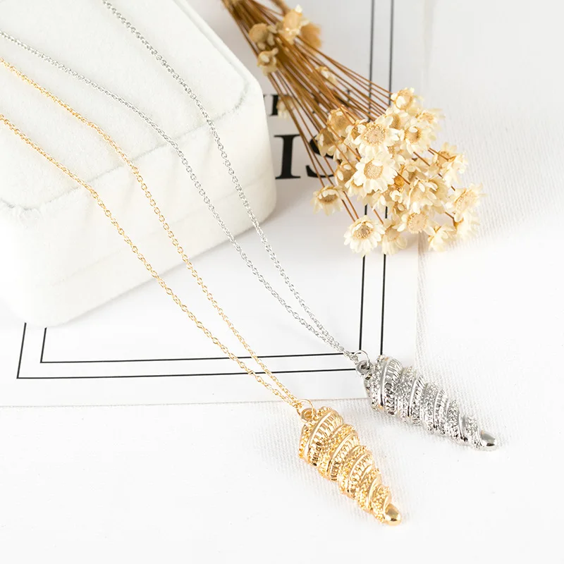 SKEDS-Korean-Style-Conch-Necklace-Jewelry-For-Women-Girls-Shell-Choker ...