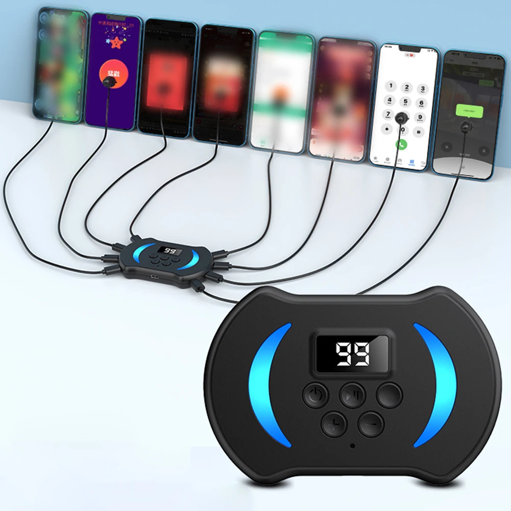 Pantalla-de-tel-fono-m-vil-con-Clicker-autom-tico-simulaci-n-f-sica ...