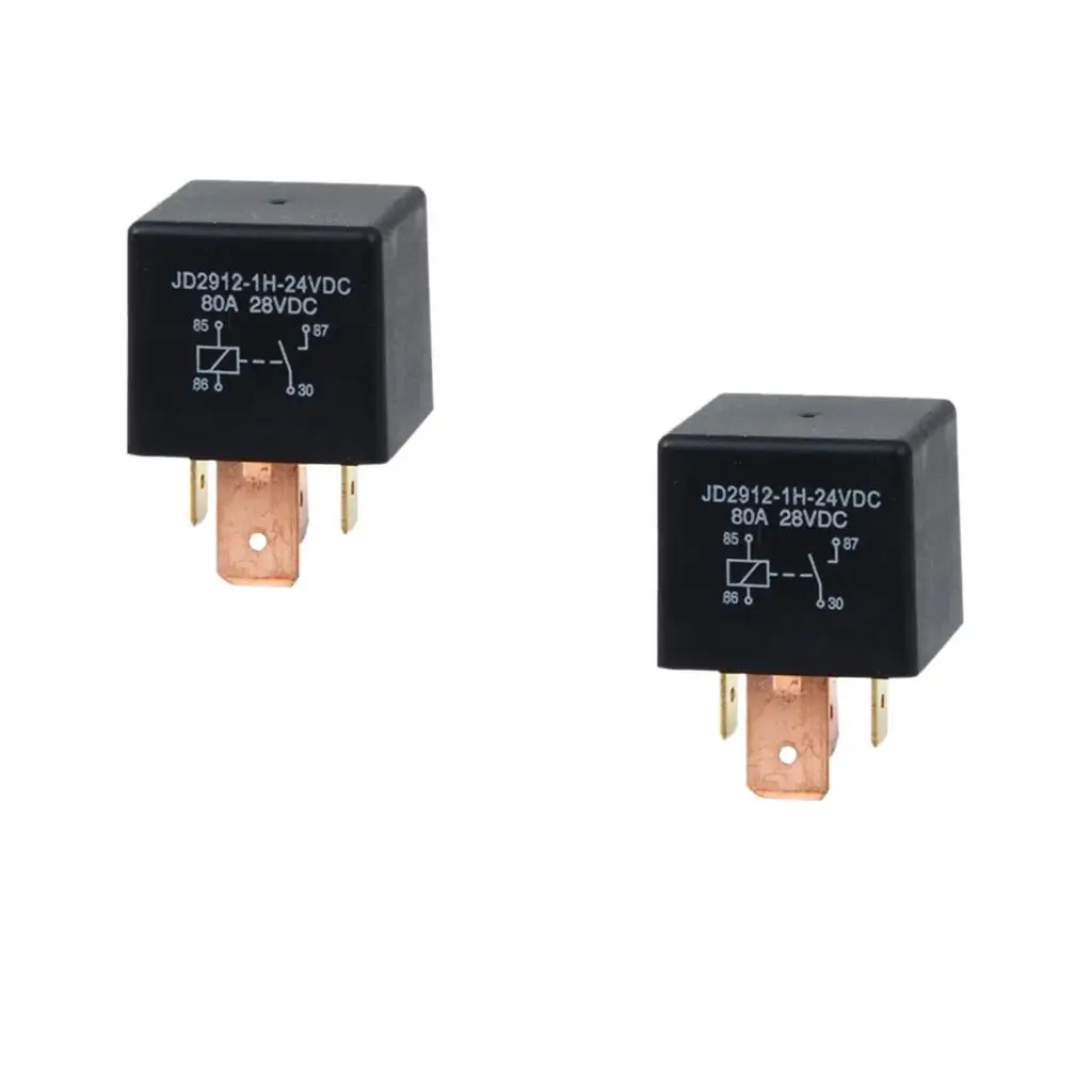 2-Pieces-Truck-Boat-Vehicle-Car-Changeover-Relay-4Pins-SPDT-Switch-80A ...