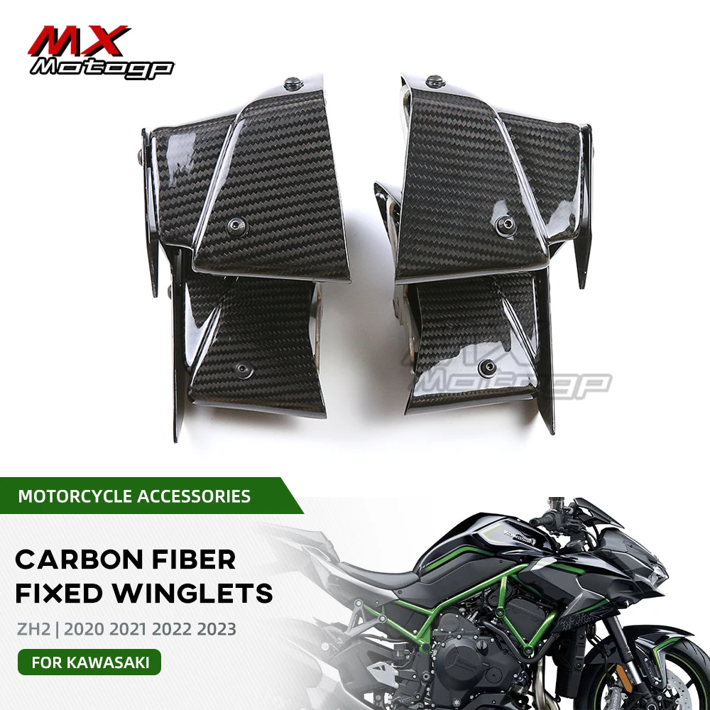 New-Winglets-For-KAWASAKI-ZH2-Z-H2-2020-2023-2022-Motorcycle-Carbon ...