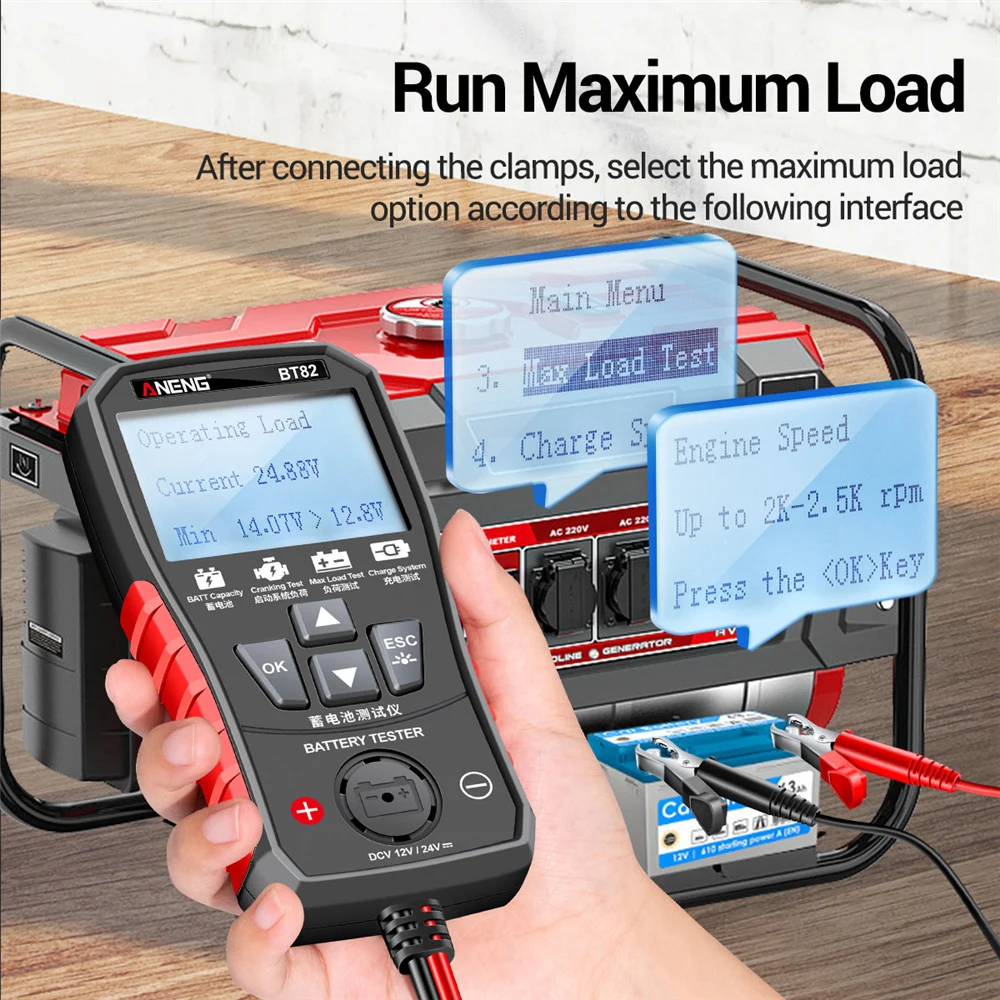 Univerzális Digitális Autóipari Diagnosztikai Auto Akkumulátor-Elemző ...