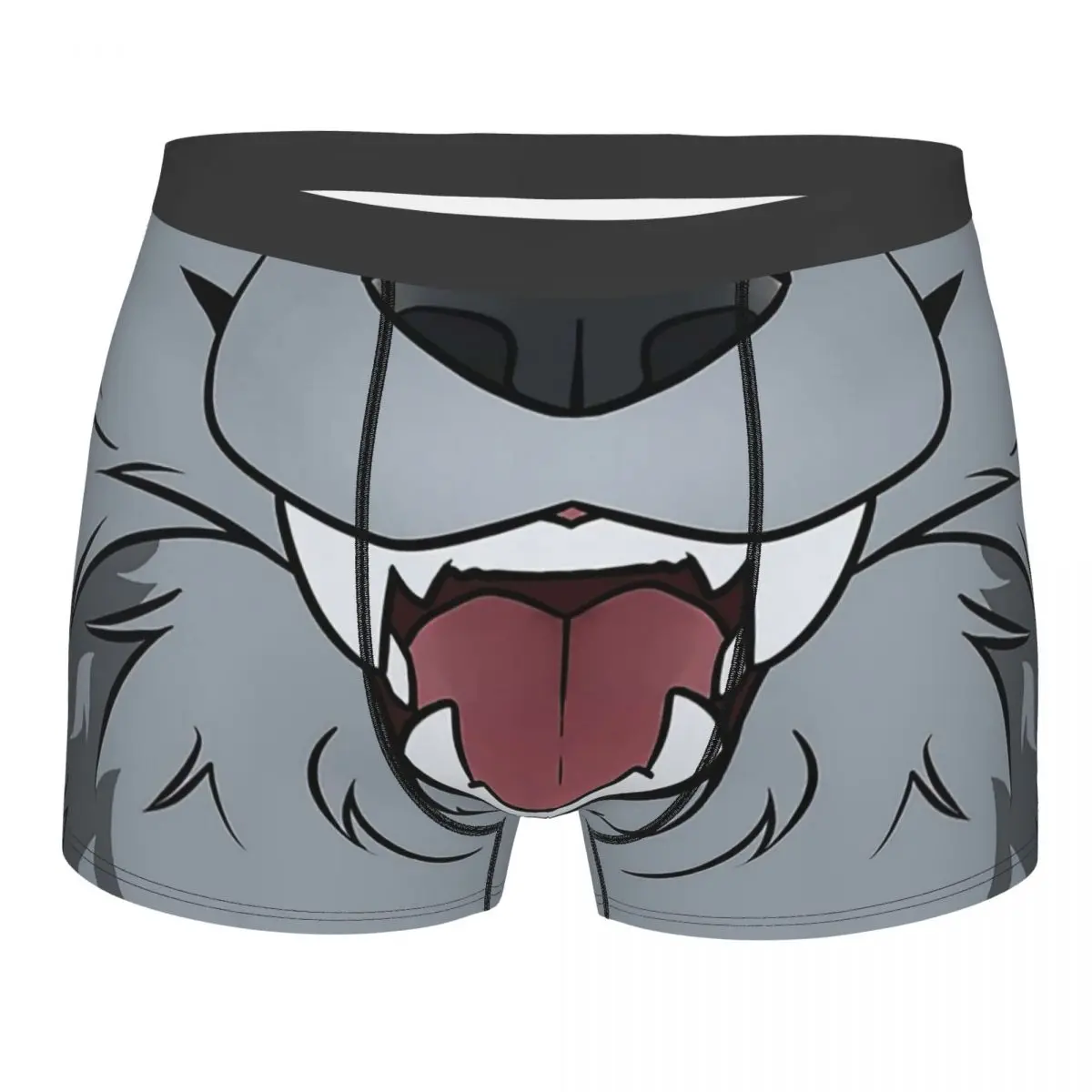 Grey-Wolf-Maw-Underpants-Breathbale-Panties-Male-Underwear-Print-Shorts ...