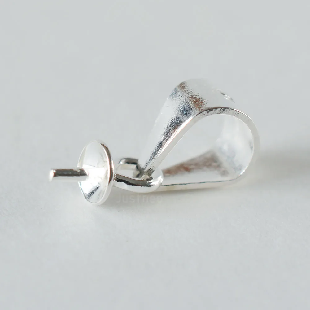 Silver-Eye-Pin-Cap-Bails-with-Peg-925-Sterling-Silver-Eye-Pin-Pendant ...