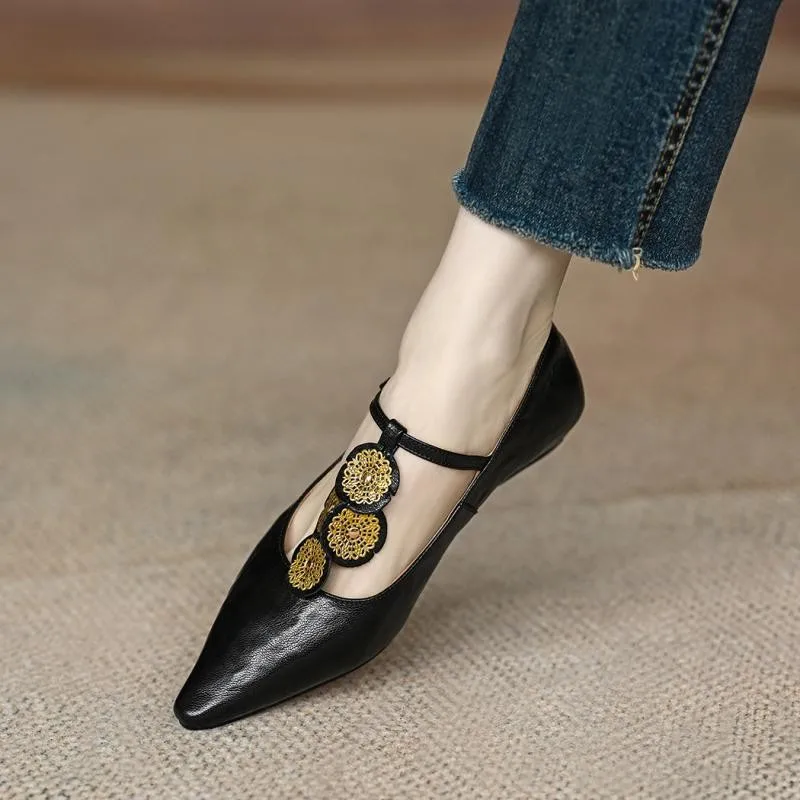 Luxury-Designer-Rome-Women-Shoes-Flats-Shallow-Elegant-Dress-Shoes ...