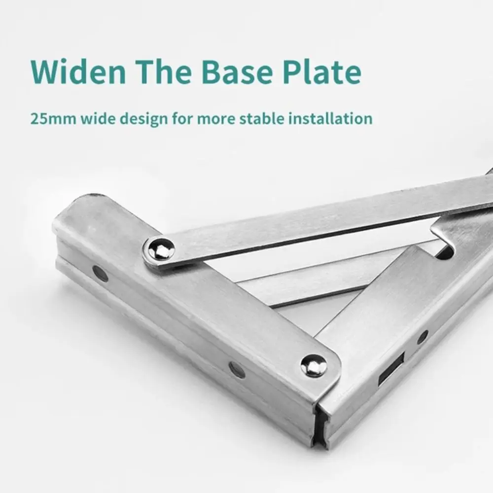 Home Space Saving Folding Shelf Bracket Collapsible Hardware Wall ...