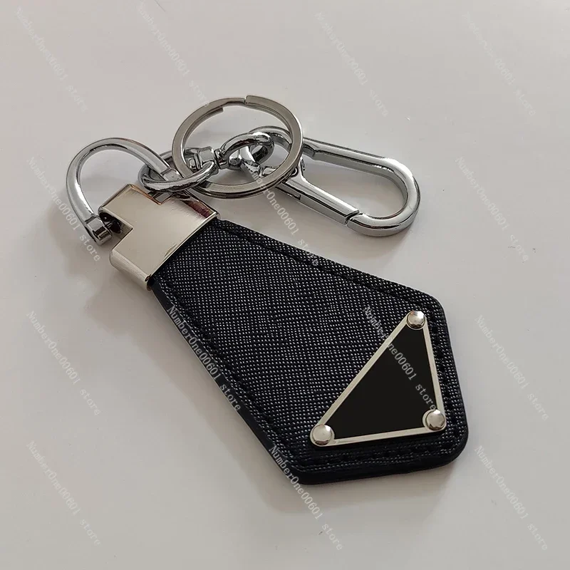 Inverted-Triangle-Brand-Logo-Metal-Letter-Car-Keychain-Leather-Unisex ...