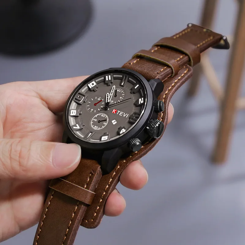 YIKAZE Relojes Retro para hombre, Reloj clásico de lujo de cuarzo, de ...