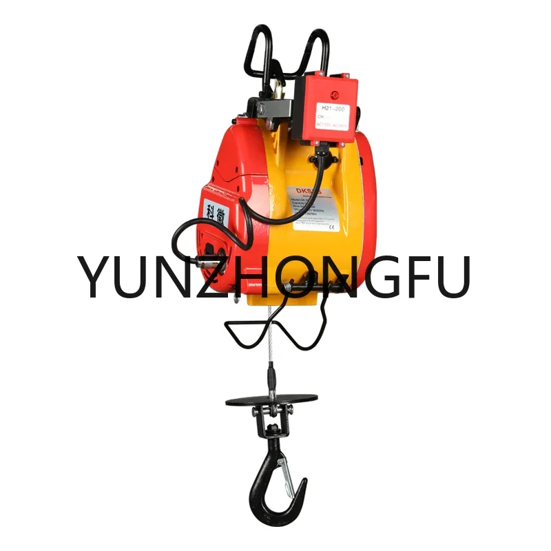 Electric-Hoist-220V-Small-Crane-Household-Small-Lifting-Remote-Control ...