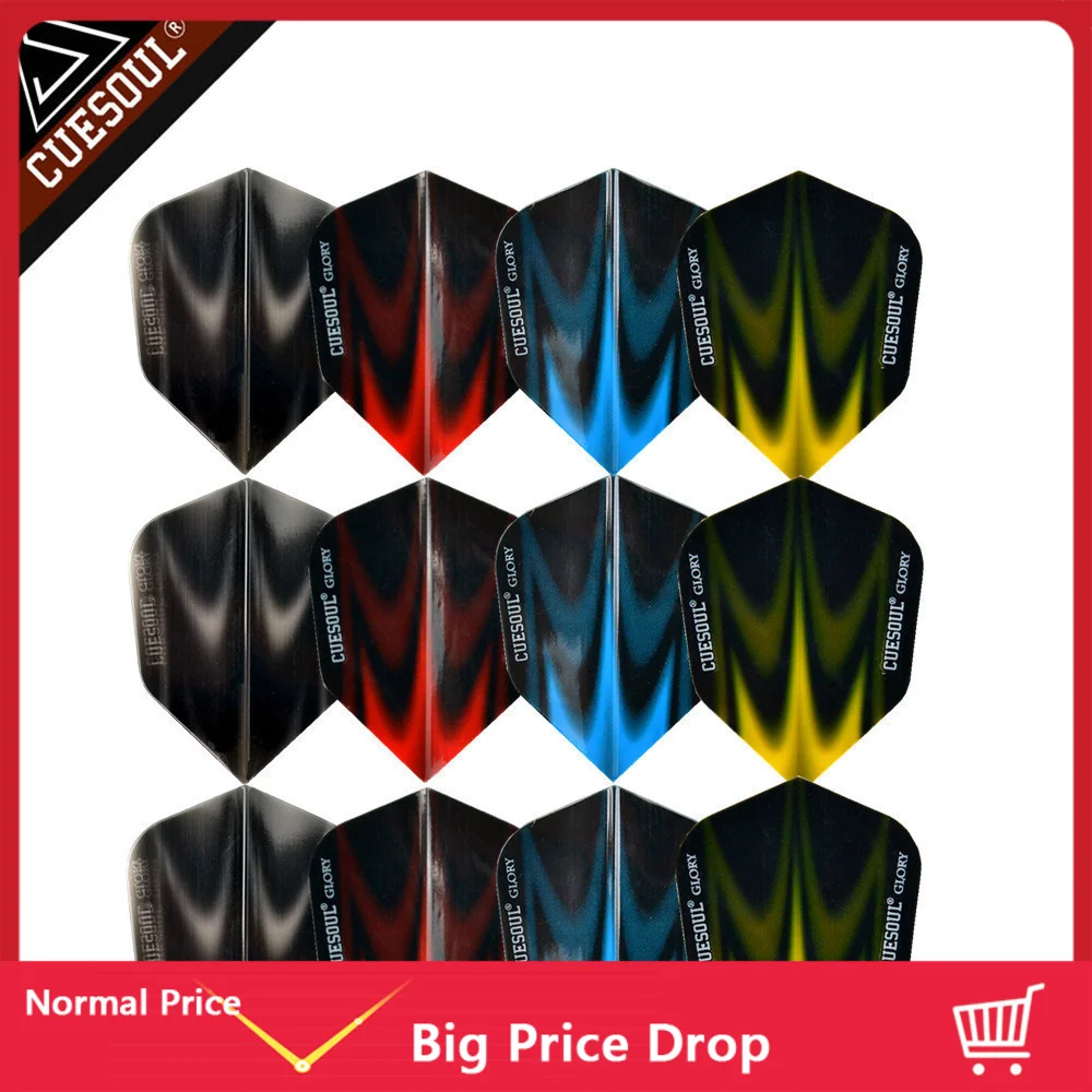 CUESOUL-12pcs-4-Sets-Extra-Thick-Translucent-Dart-Flights-Tails-Wings ...