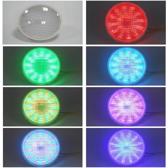 18W Rgb Medence Light Par56 Led Úszó Víz Alatti Fényes Műanyag Falra ...