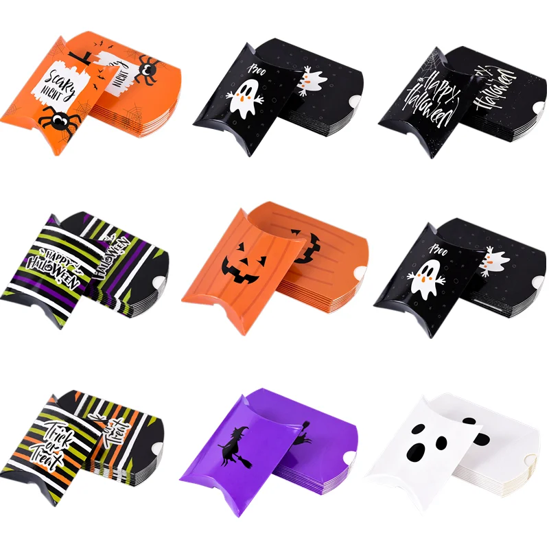 20Pcs-Funny-Pillow-Halloween-Paper-Gift-Box-Cartoon-Ghost-Favor-Candy ...