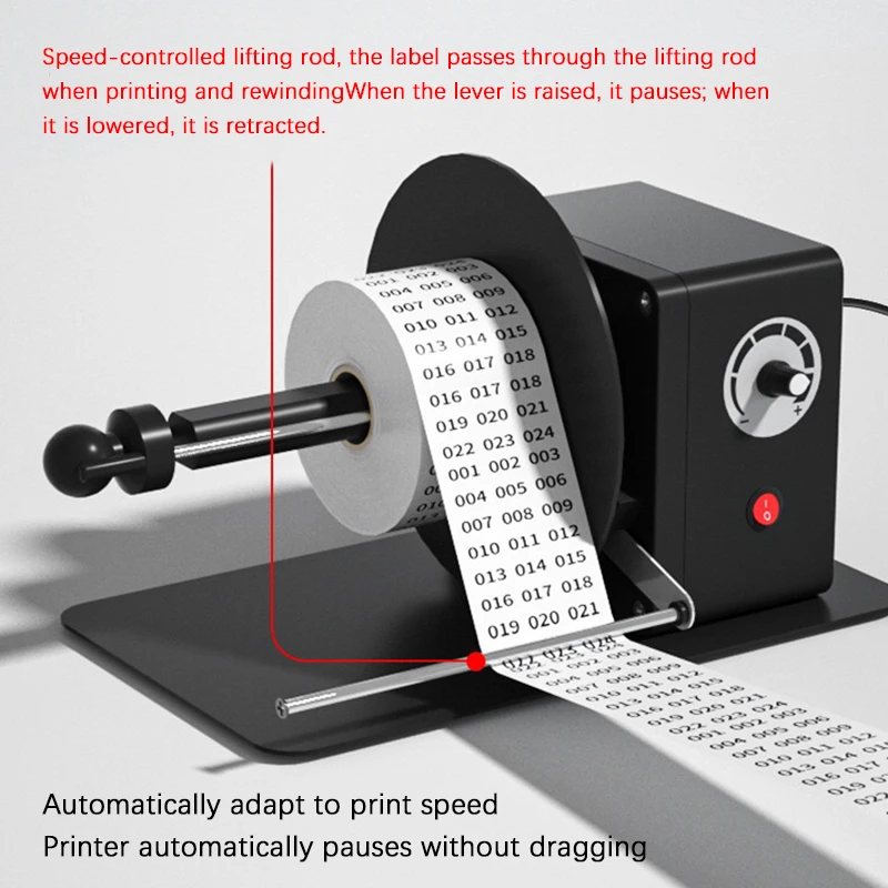 Mini Desktop Label Rewinder Automatic Rewinder Paper Machine Washable ...