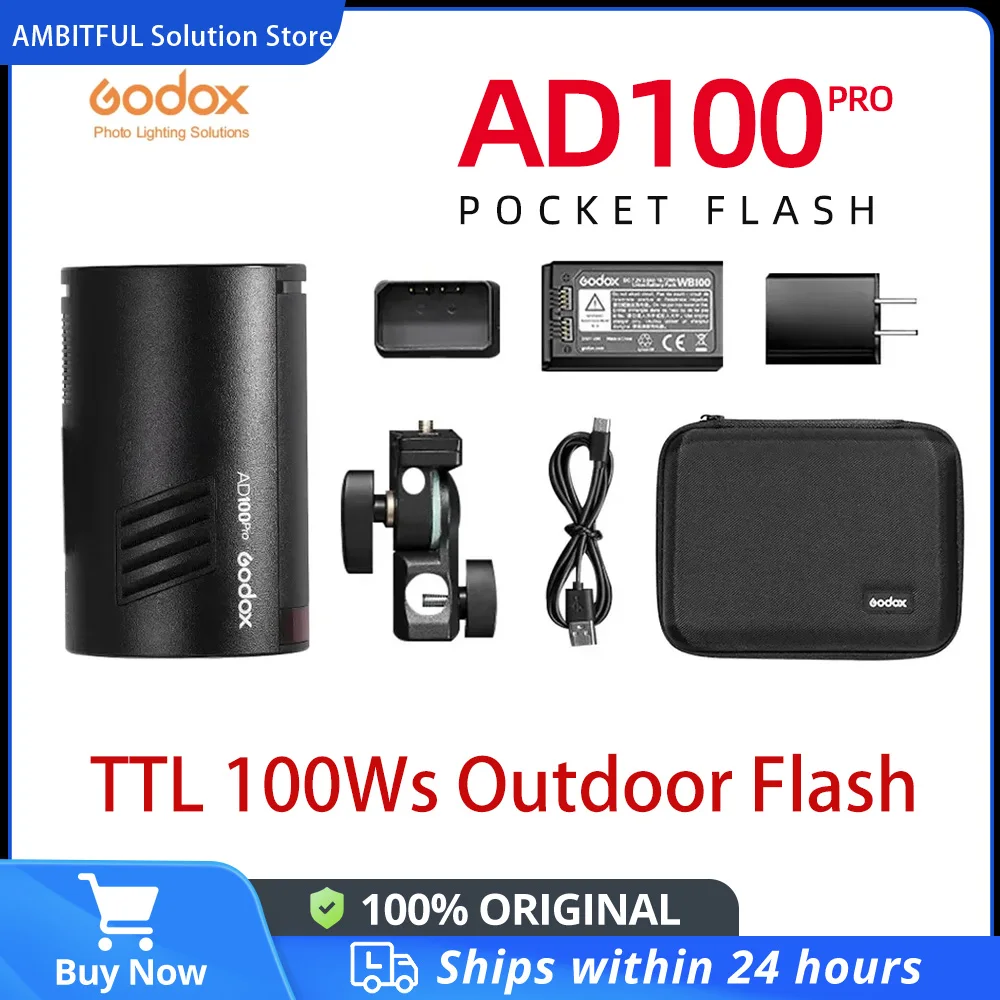 Godox-AD100Pro-TTL-100Ws-linterna-de-Flash-para-exteriores-2-4G-inal ...