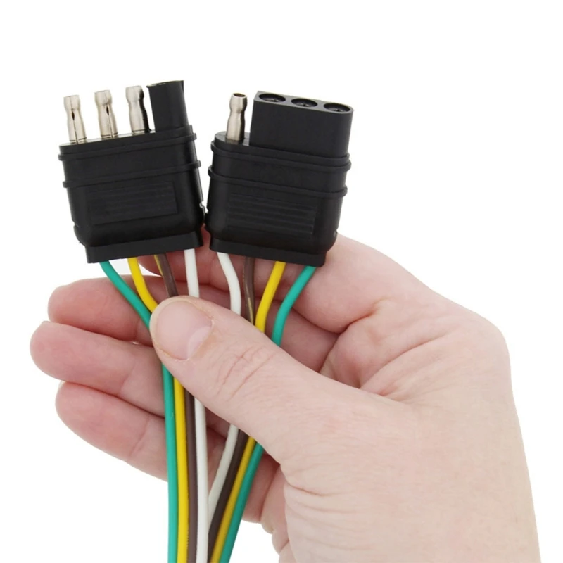 U90C Truck Car Trailer Side Connector 4 Pin Plug Adapter Flat Wiring ...