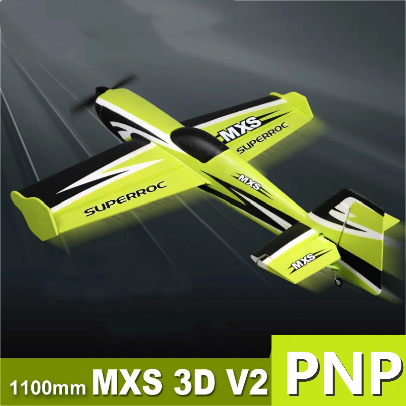 Fms Rc Airplane 1100mm 1.1m Mxs V2 With Reflex Gyro 4ch Pnp Aerobatic ...