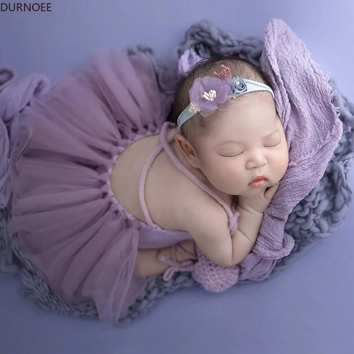 Baby-Girl-Tutu-Dress-Newborn-Photography-Outfit-Knitted-Wool-Romper ...