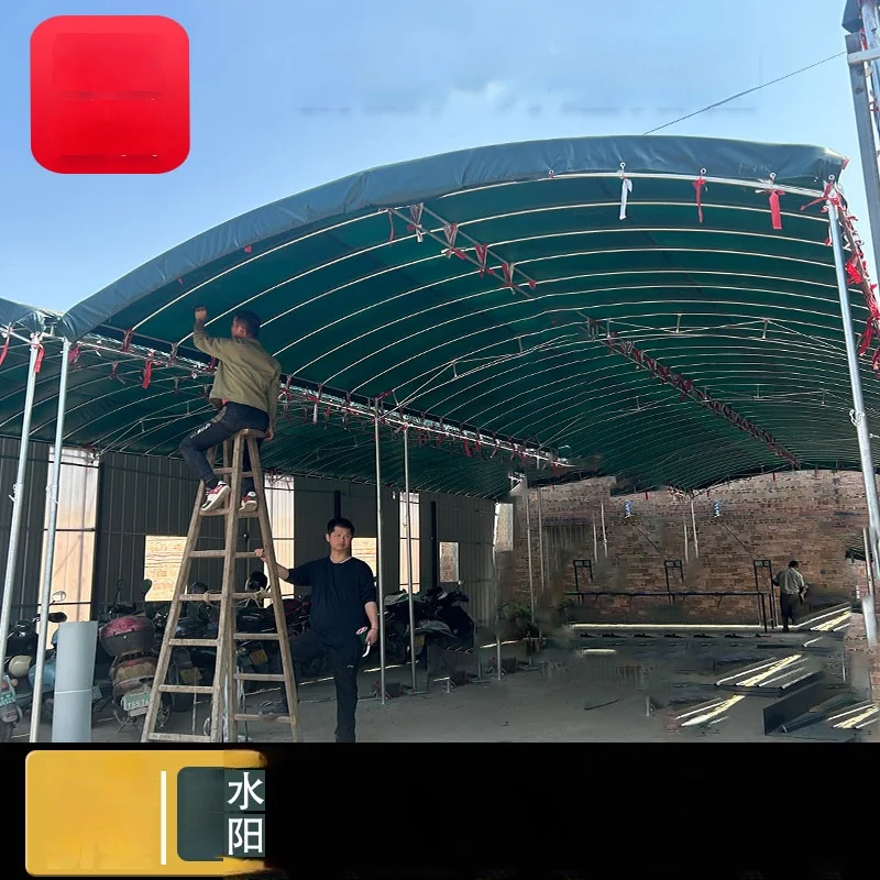 Oil-Cloth-Stall-Canopy-Tent-Outdoor-Shed-Banquet-Awning-Rural-Home ...