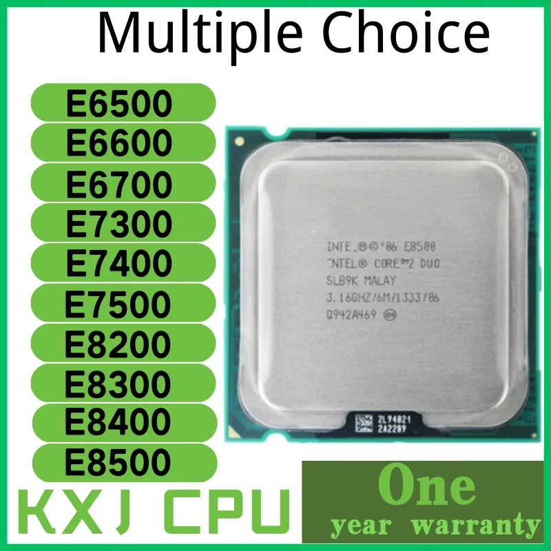 Intel Core 2 Duo E6500 E6600 E6700 E7300 E7400 E7500 E8200 E8300 E8400 ...