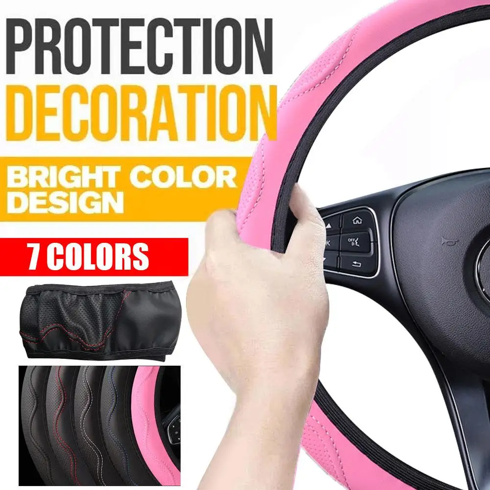 Universal-Car-Steering-Wheel-Cover-No-Inner-Fiber-Leather-Steering ...