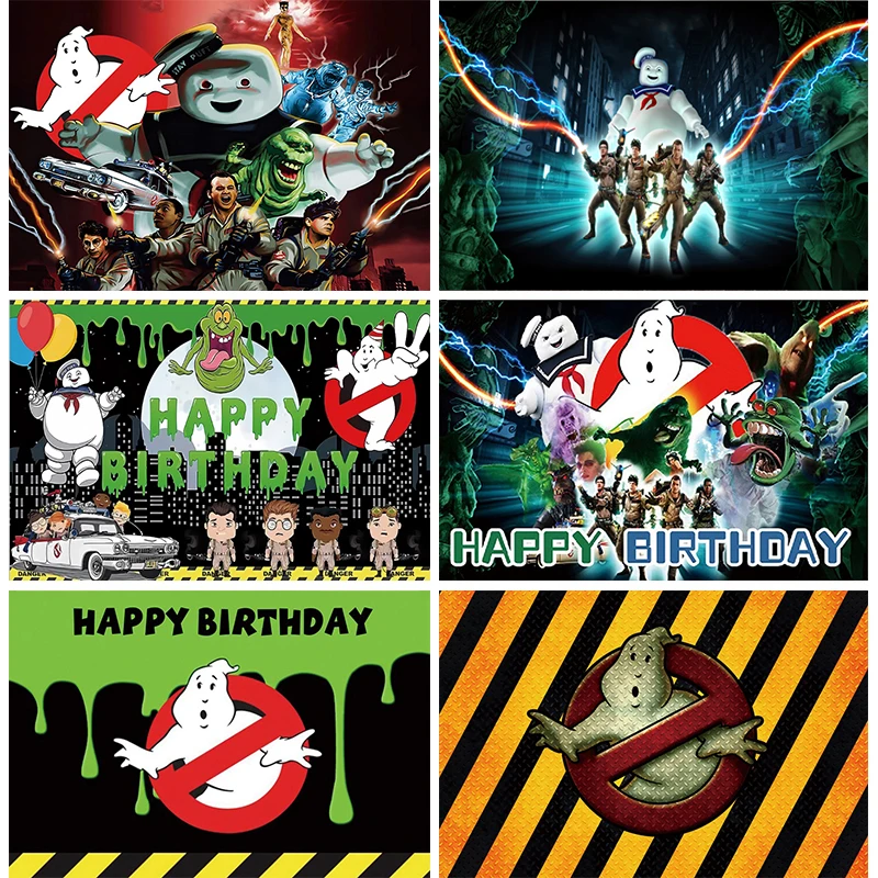 Ghostbusters-Background-Ghostbusters-Birthday-Decoration-Banner-for ...