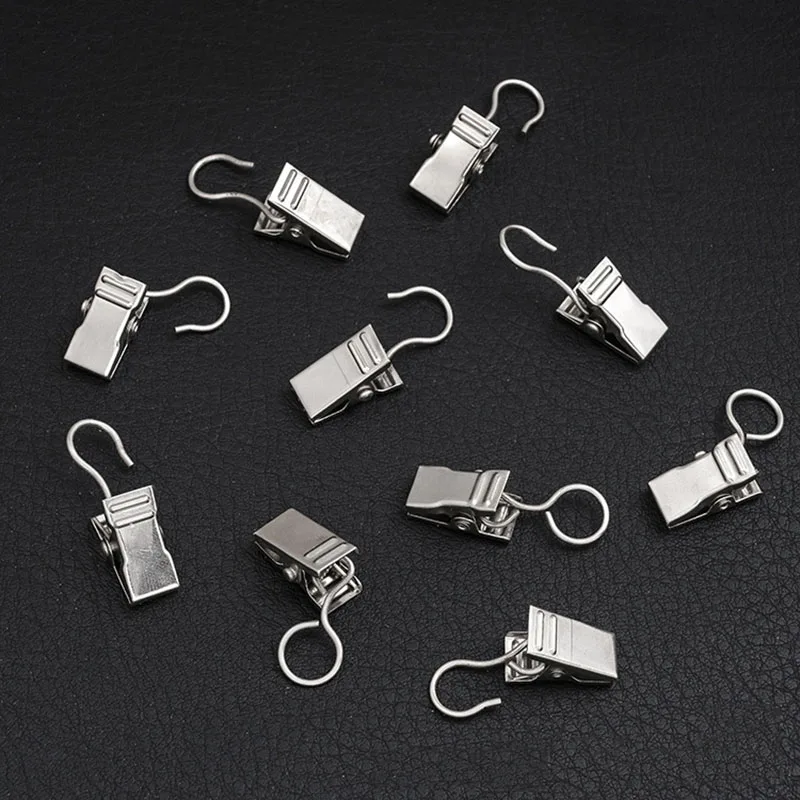 10PCS-Set-Sturdy-And-Durable-Window-Curtain-Hook-Clips-Home-Window ...