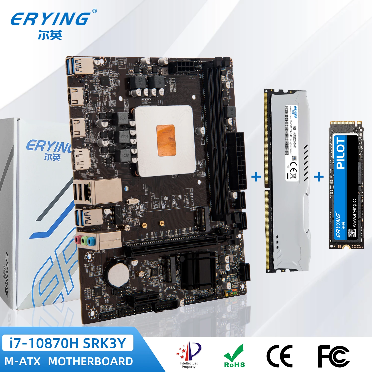 ERYING i7 Kit Gaming PC Motherboard with Onboard CPU i7 10870H SRK3Y(NO ...