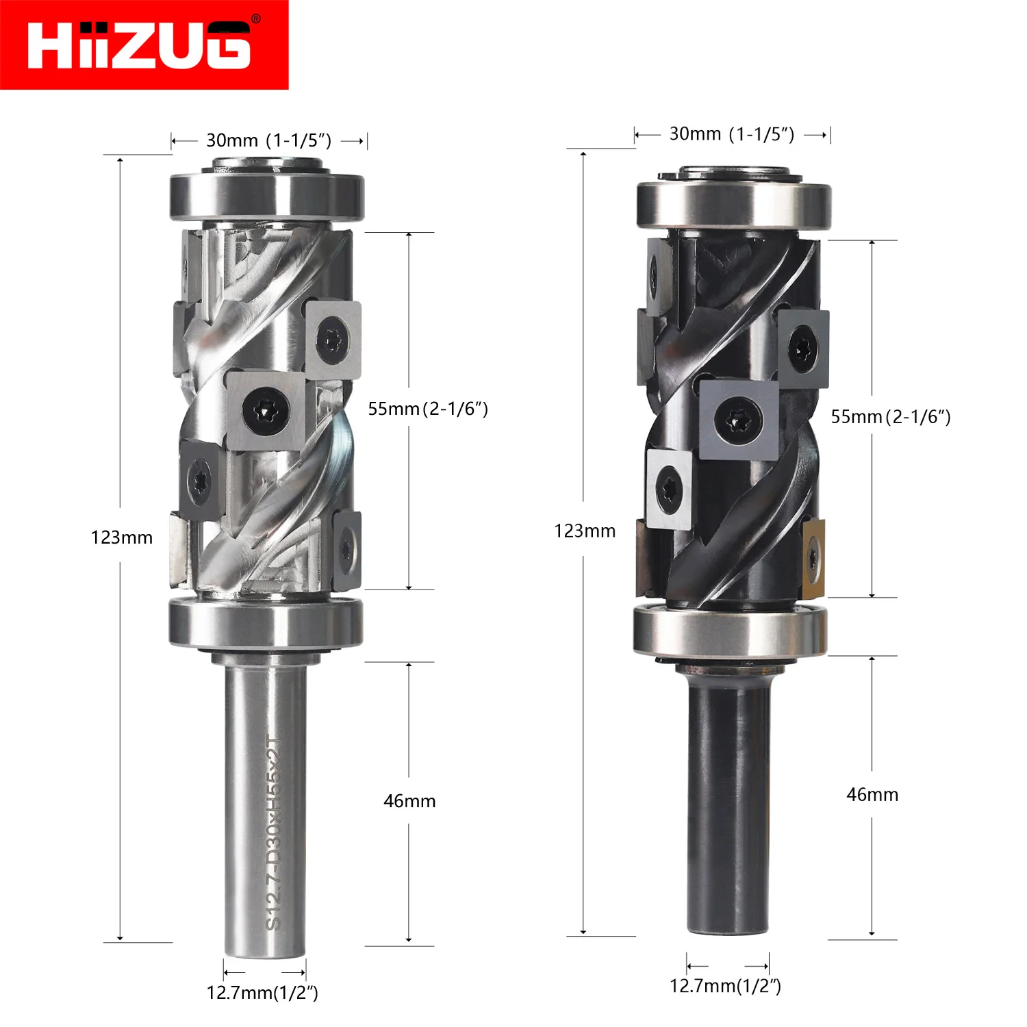 1-2in-Shank-55mm-Spiral-Flush-Trim-Pattern-Template-Router-Bit-Double ...