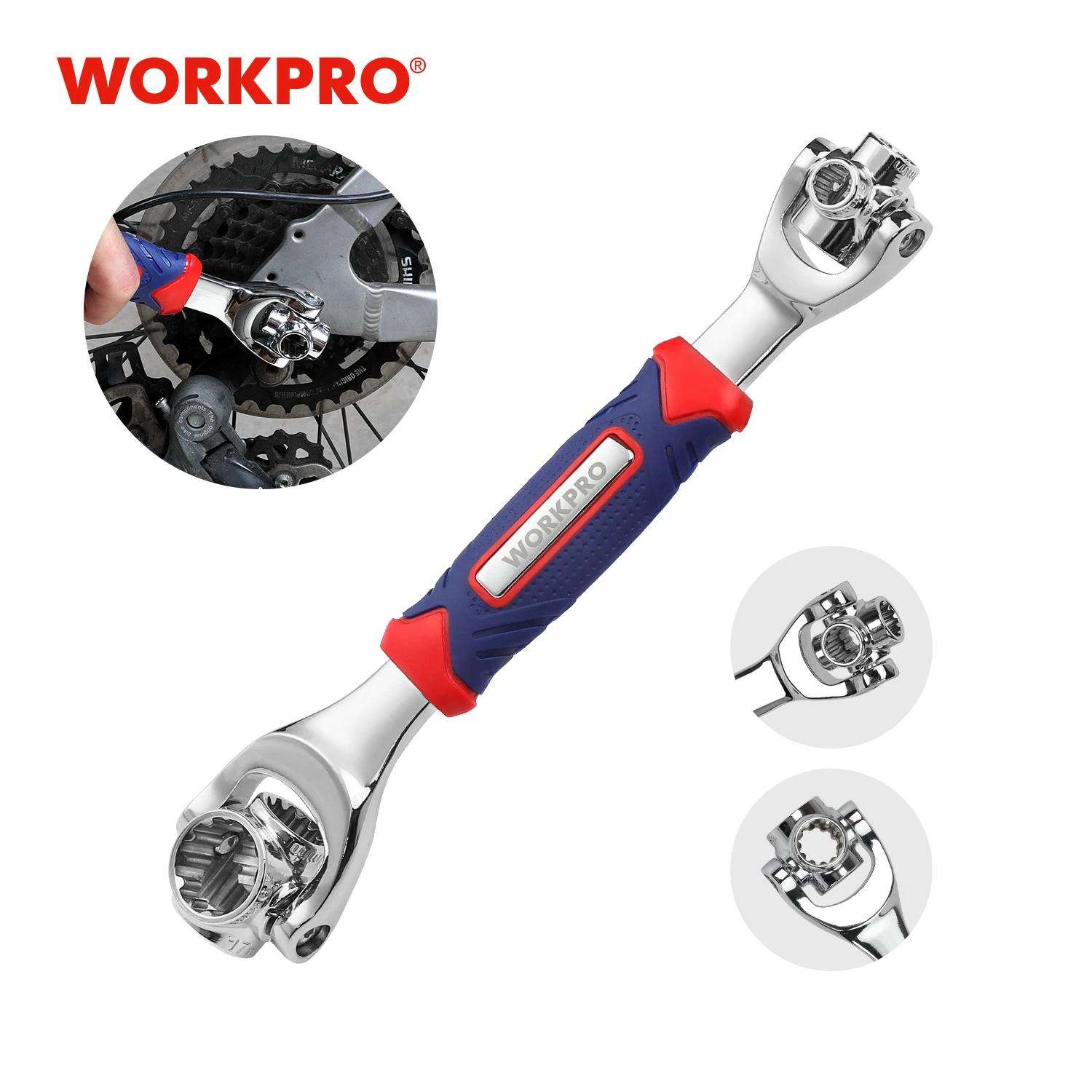 WORKPRO-8-in-1-Socket-Wrench-Universal-Ratchet-Spline-Bolts-Sleeve ...