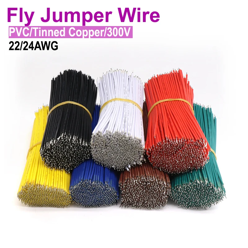 140-160-180-240Pcs-Fly-Jumper-Wire-24-22-AWG-Electronic-Solder-Cable ...
