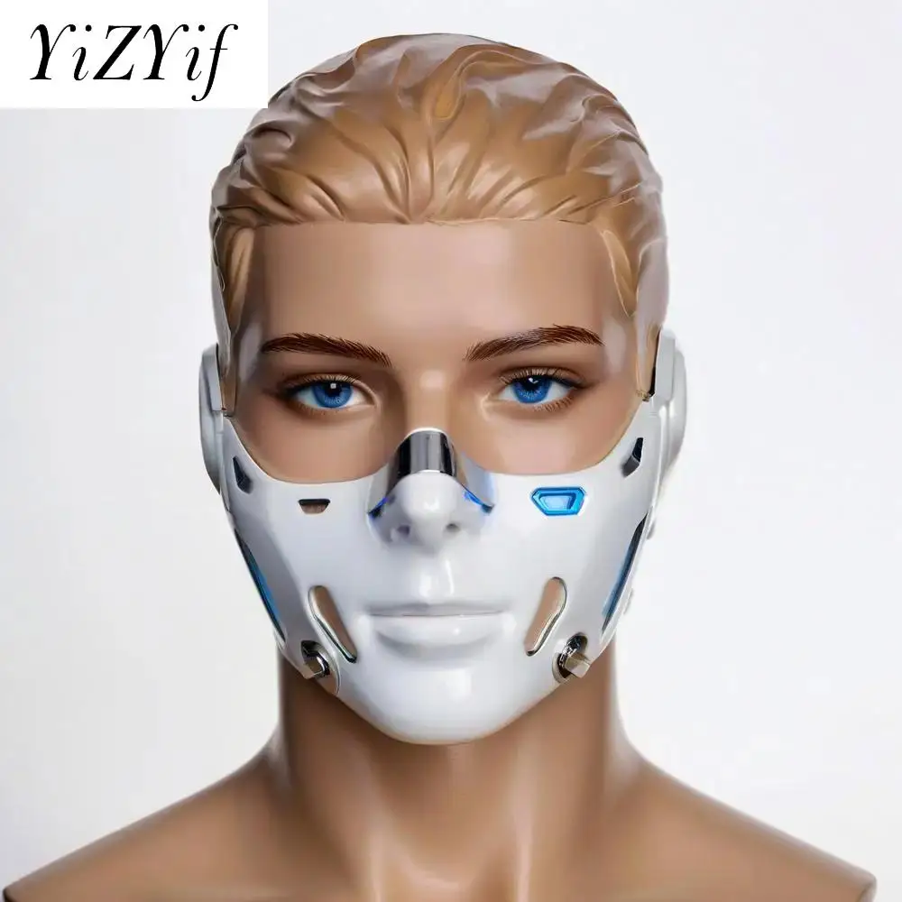 Masquerade Face Mask Adult Women Men Beauty Mechanical Mask Ribbon Half ...