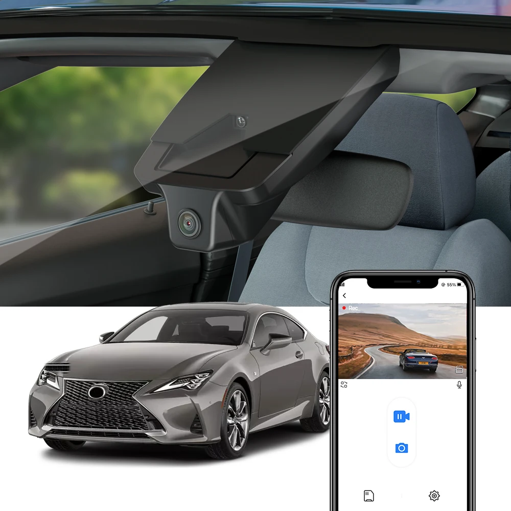 Car-Dash-Cam-for-Lexus-RC300-RC350-RC-F-2014-2024-FITCAMX-4K-UHD ...