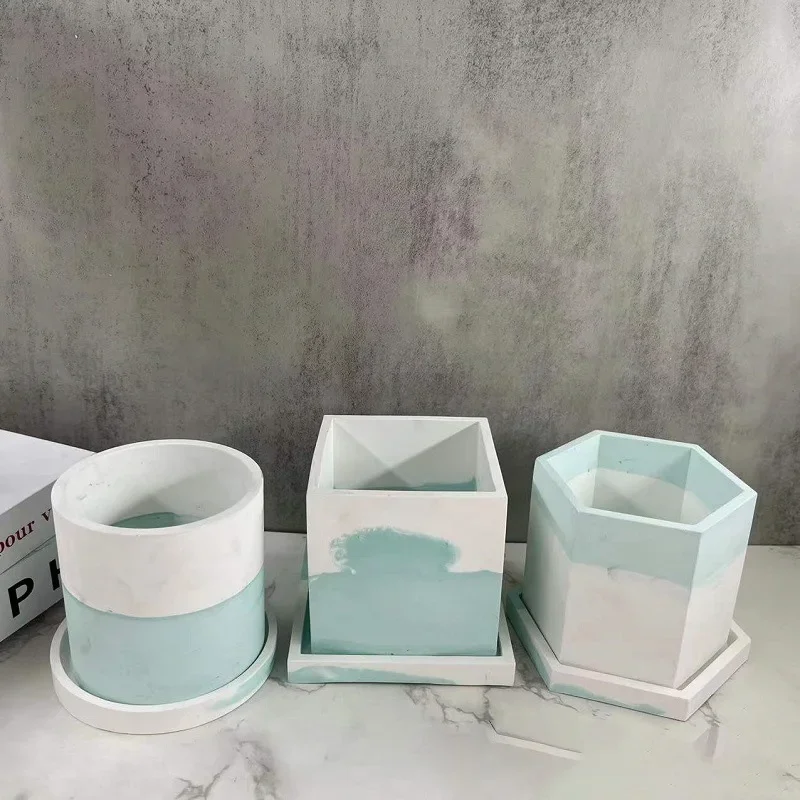 Large-Flower-Pot-Clay-Silicone-Cylinder-Planter-Mold-Handmade-Concrete ...