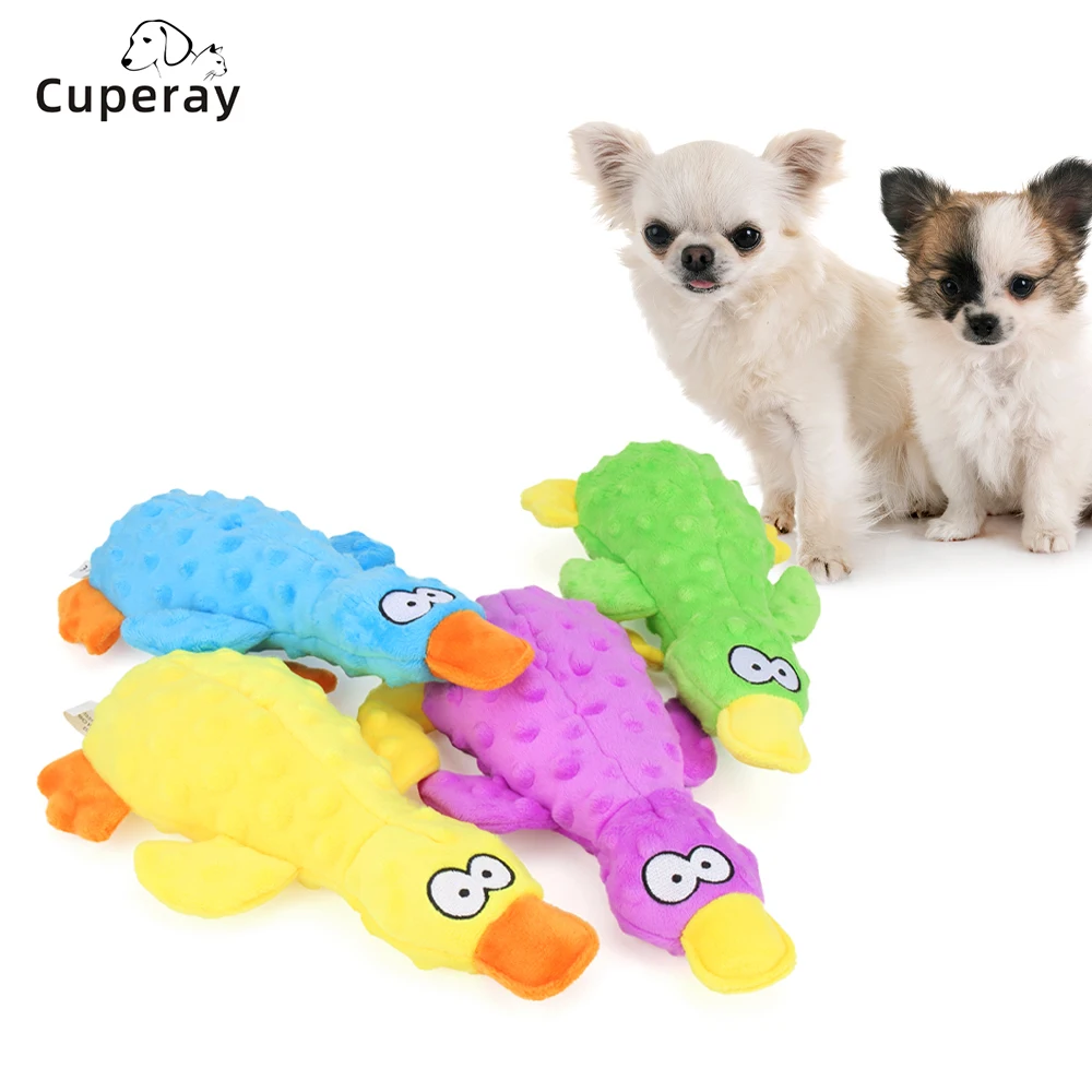 Squeaky-Stuffed-Pet-Dog-Toys-Chew-Toy-with-Squeakers-Soft-Plush-Duck ...
