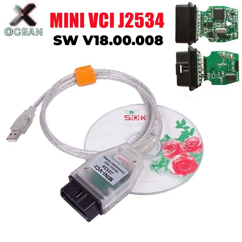 MINI-VCI-J2534-FOR-TOYOTA-TIS-Techstream-V18-00-008-OBD2-Diagnostic ...