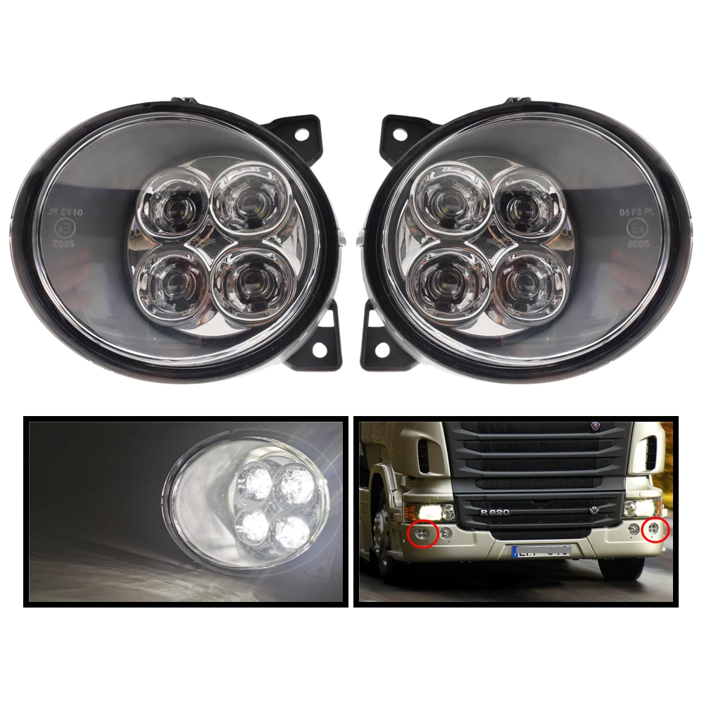 24V-LED-Front-DRL-Fog-Light-For-Scania-G440-G450-P380-P410-R450-R620 ...