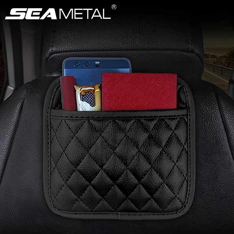 SEAMETAL-Car-Storage-Bag-Small-Collecting-Bags-Pu-Leather-Multi ...